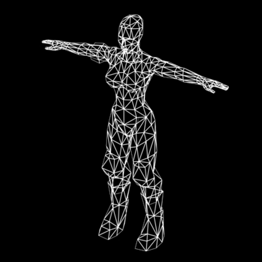 3d Human Female Fighter Model