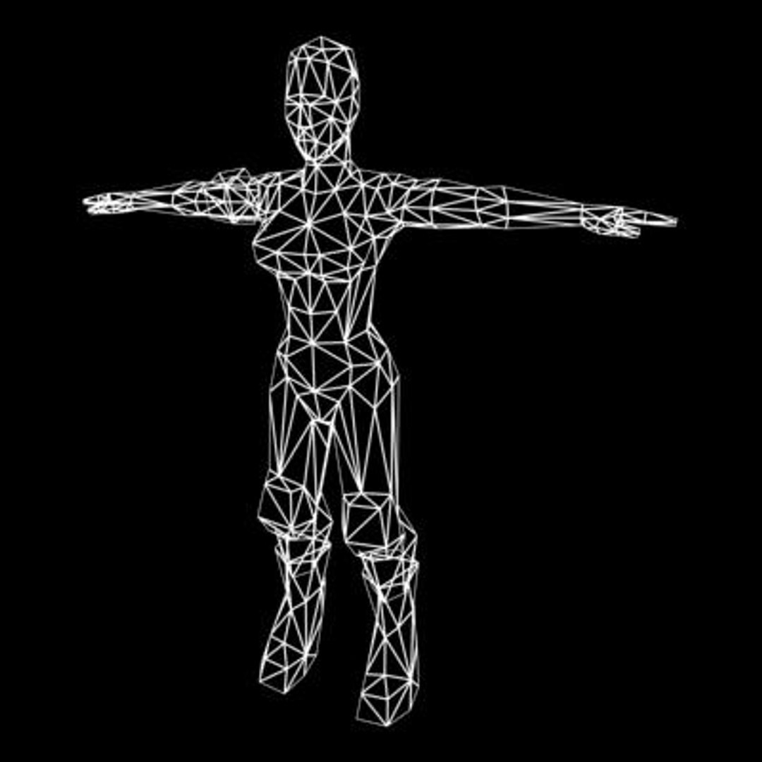 3d Human Female Fighter Model