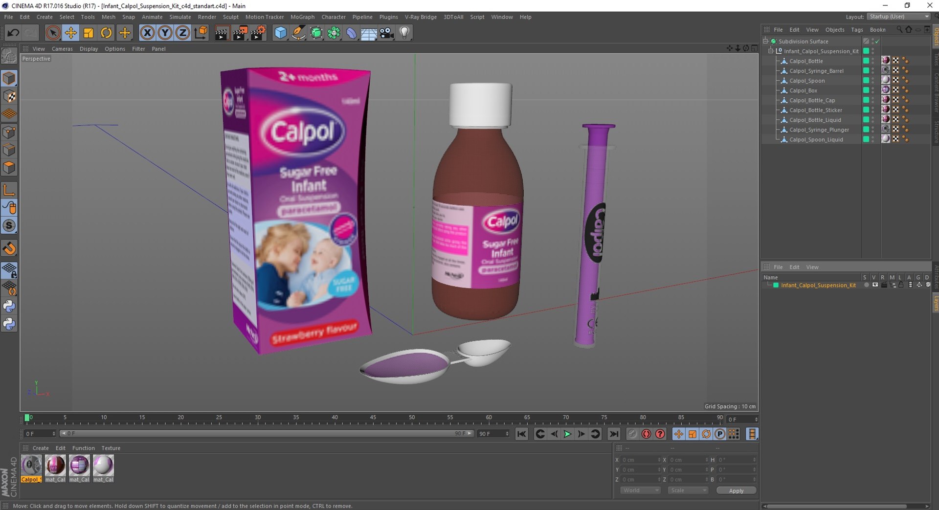 Infant Calpol Suspension Kit 3D - TurboSquid 2065277