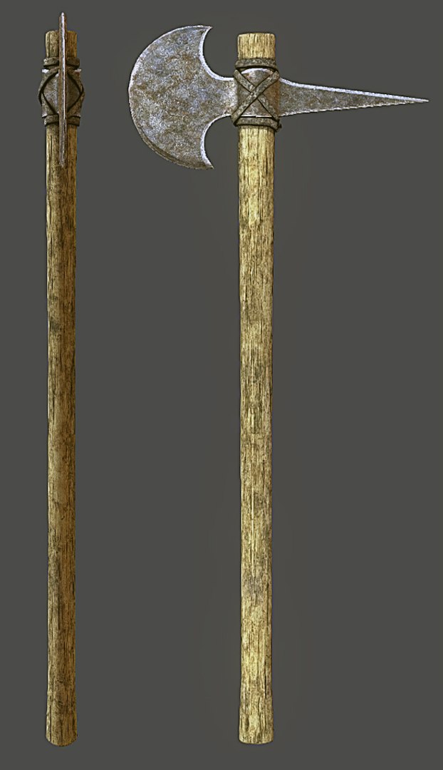 greek hoplite axe pick 3d 3ds