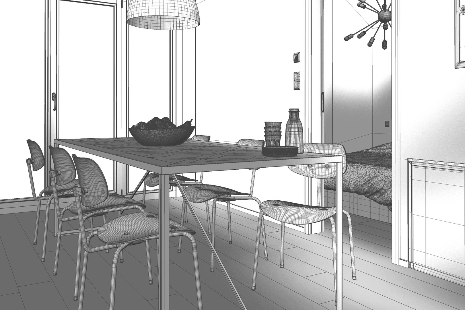 modern interior 3d model