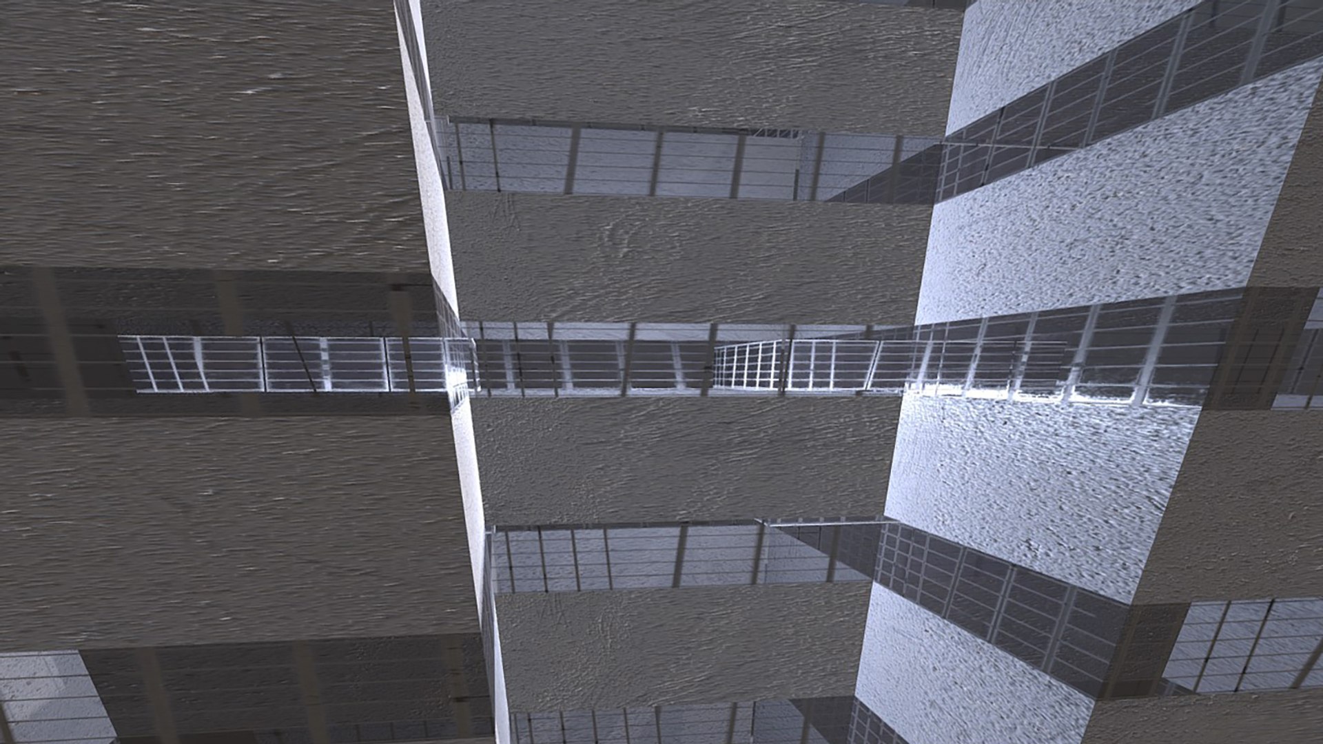 3D dystopian block building model - TurboSquid 1538558