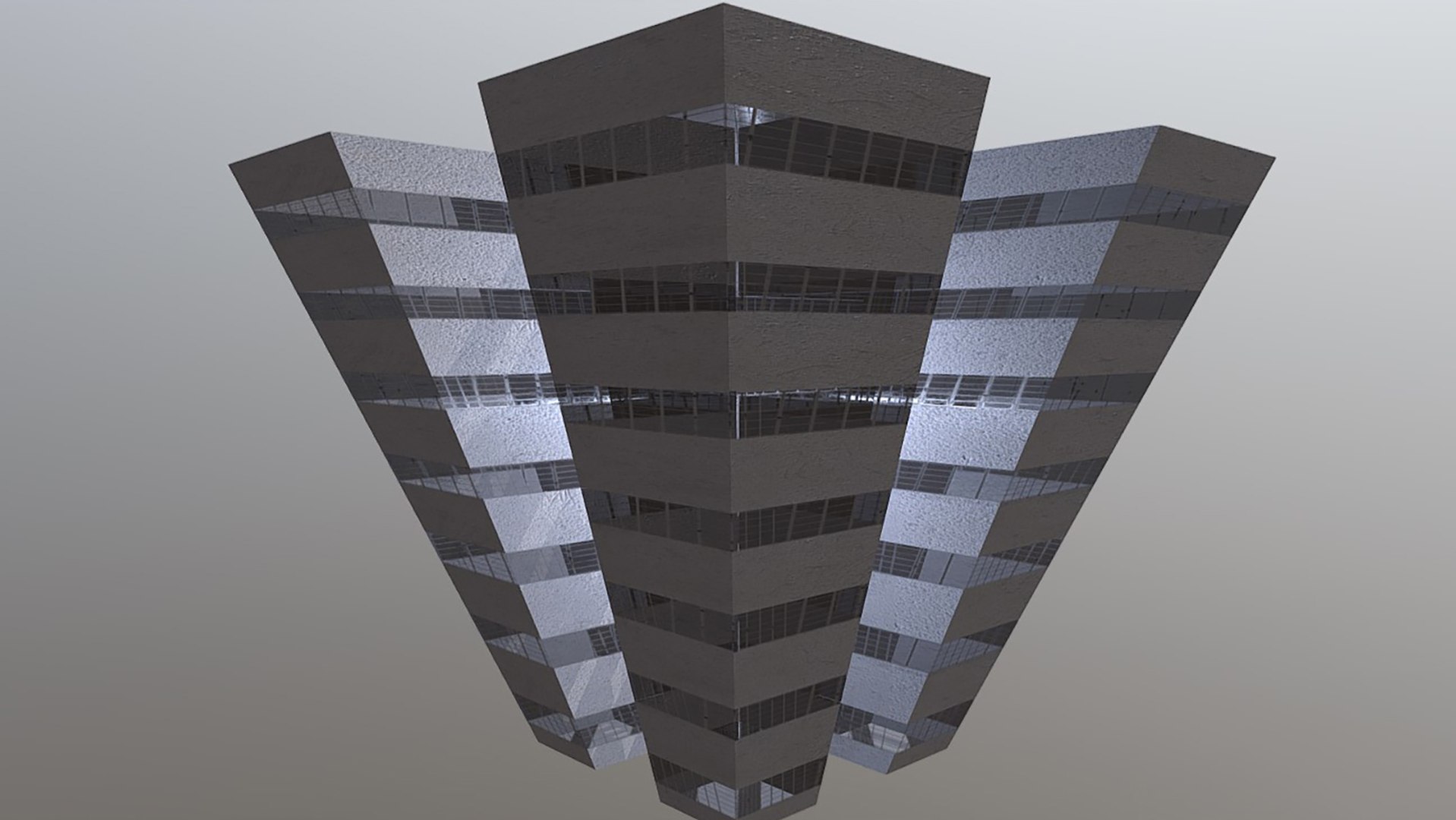 3D dystopian block building model - TurboSquid 1538558
