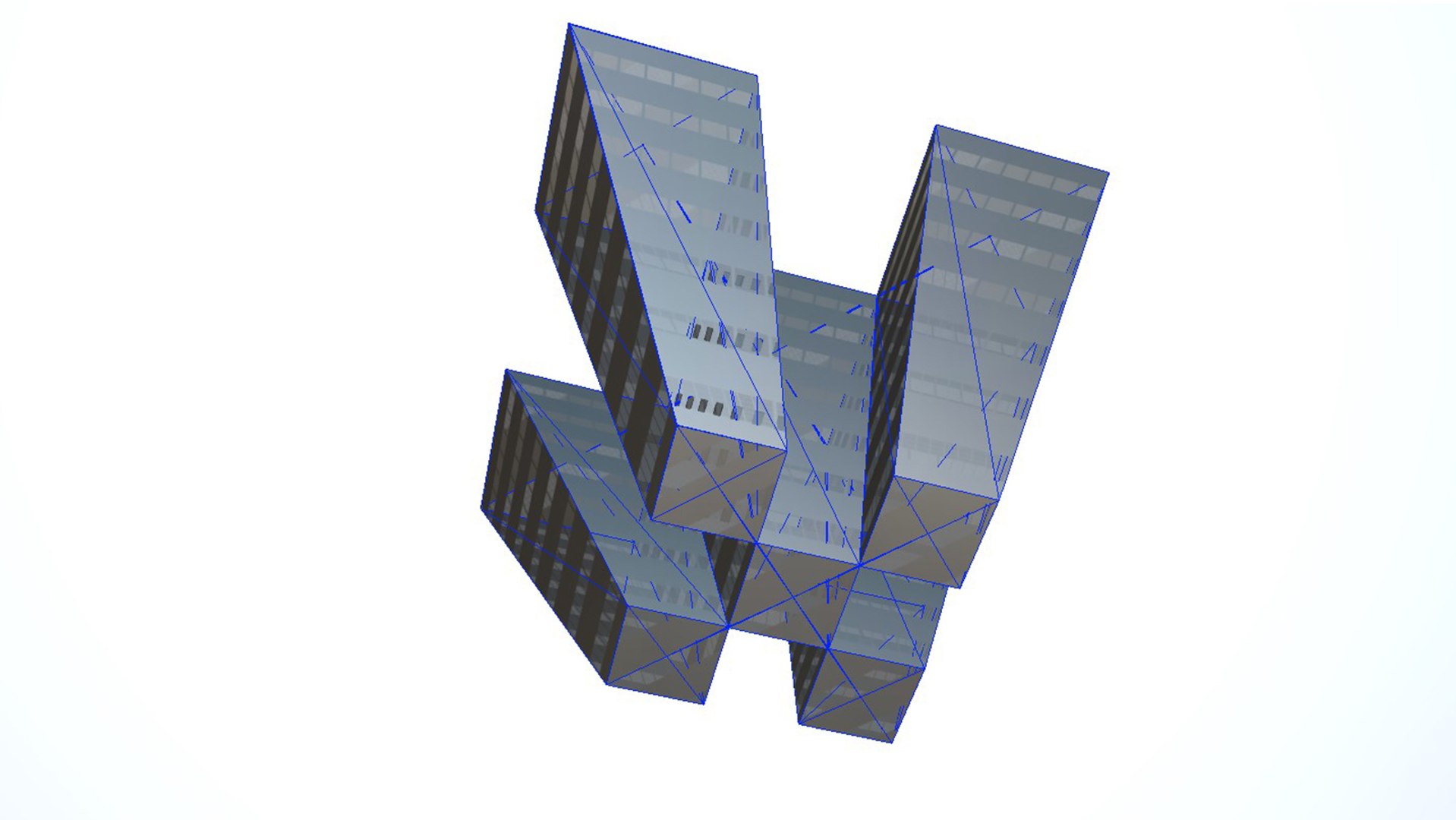 3D dystopian block building model - TurboSquid 1538558