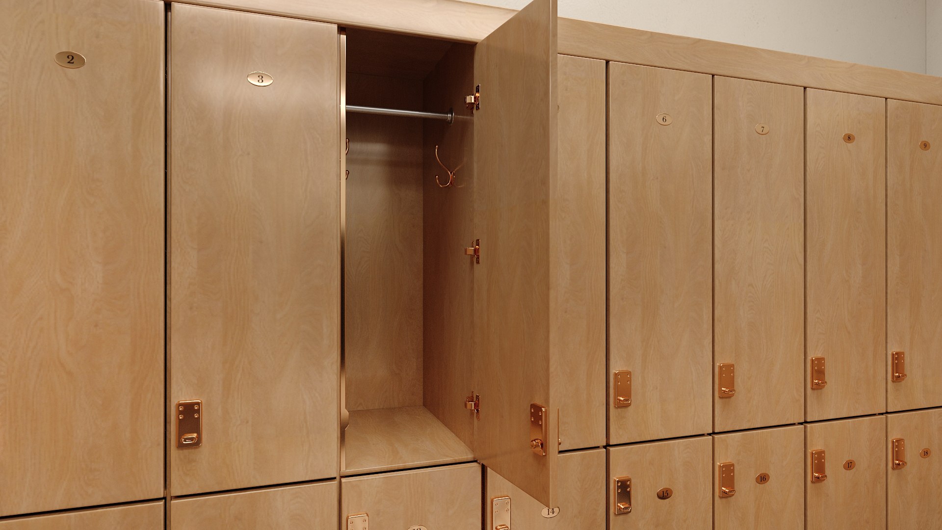 Dressing Gown In The Locker Room 3D Model - TurboSquid 2385614