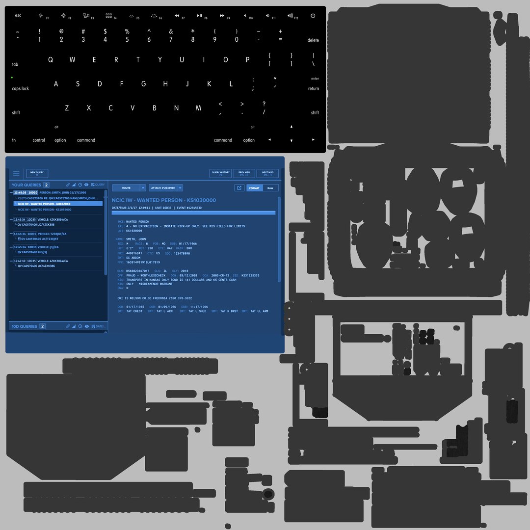 3D 3 Police Car - Rigged Model - TurboSquid 2194080