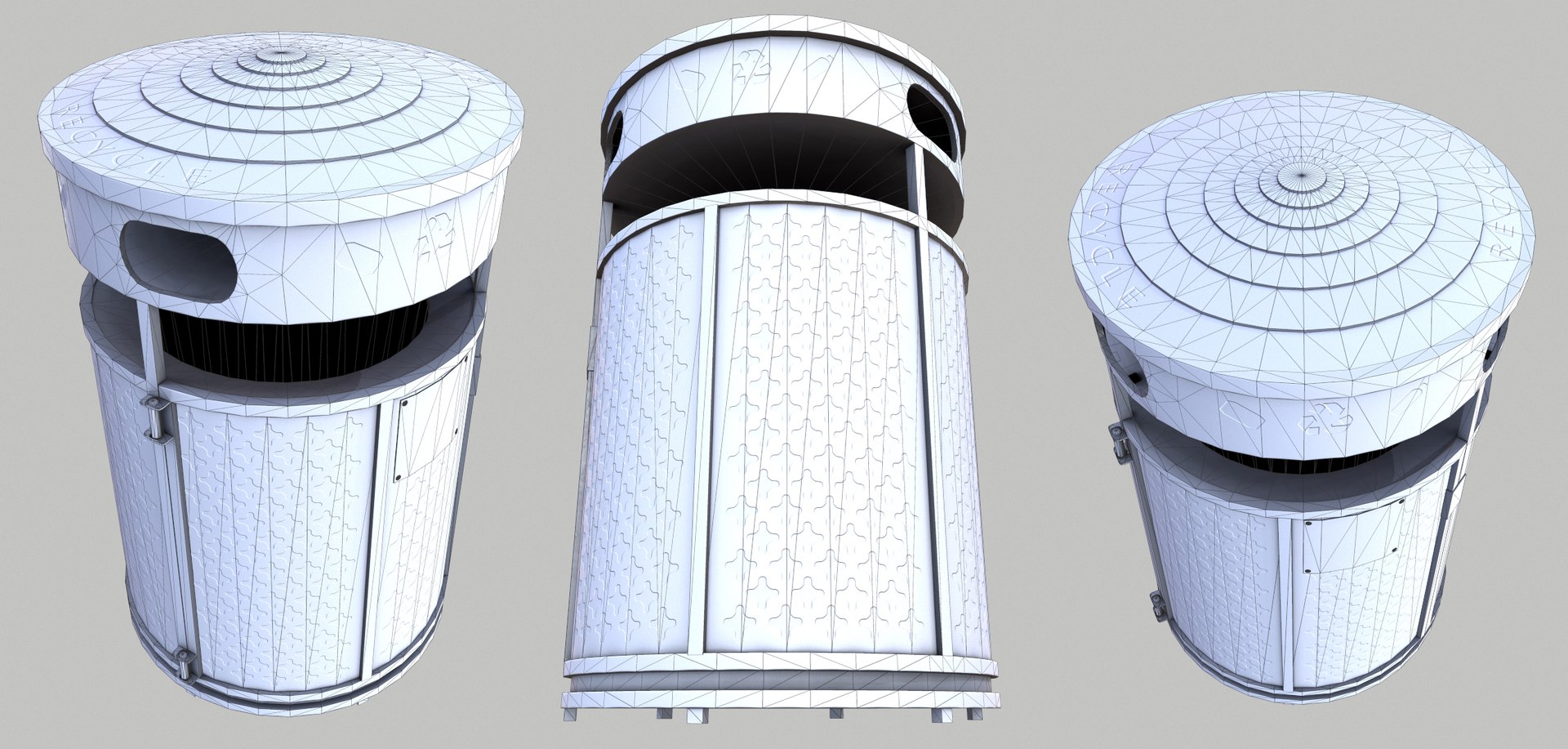 3D trash container - TurboSquid 1624656