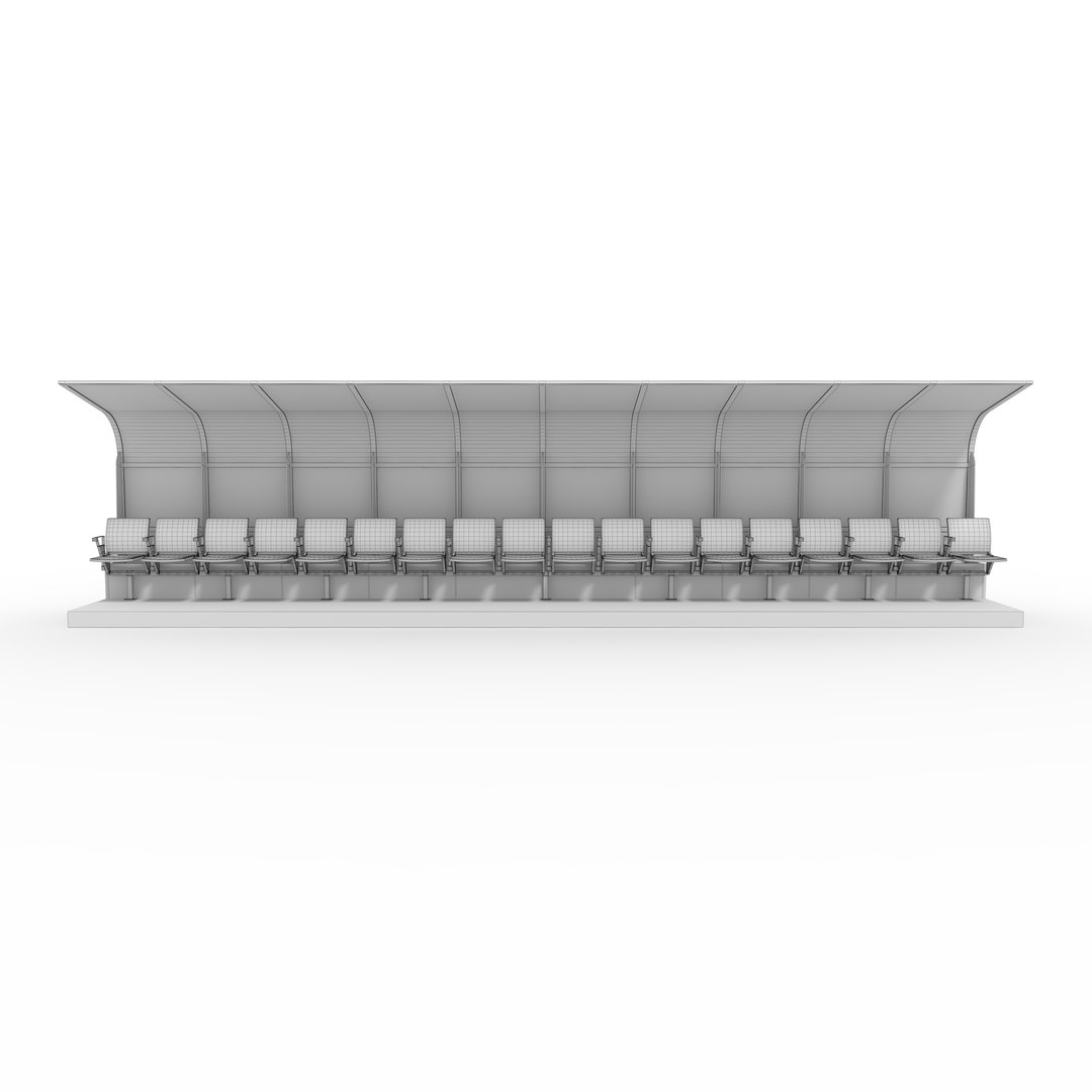 Soccer Bench 14 Model - TurboSquid 2365804