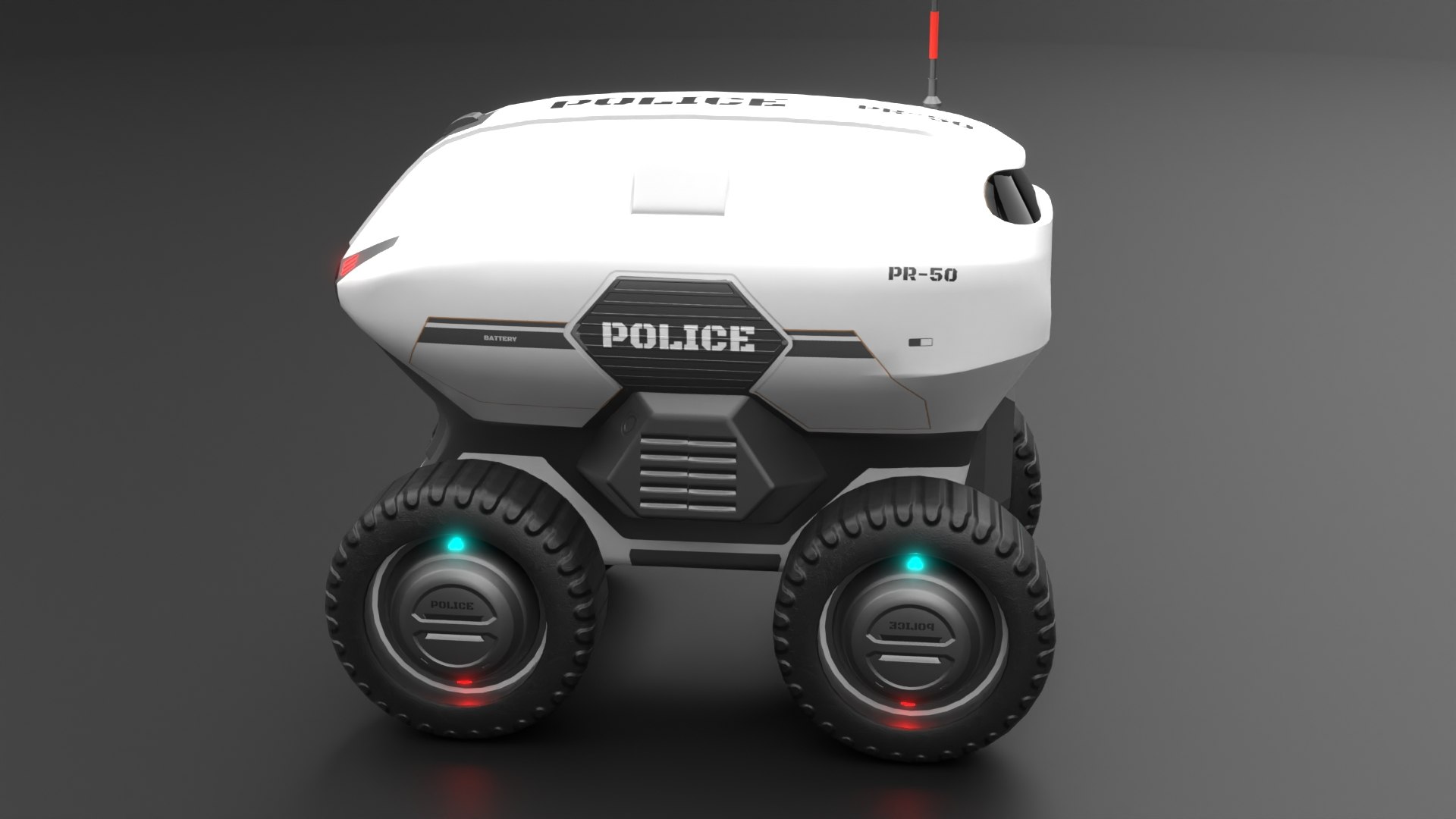 Police Sci-Fi Droid 3D Model - TurboSquid 2075562