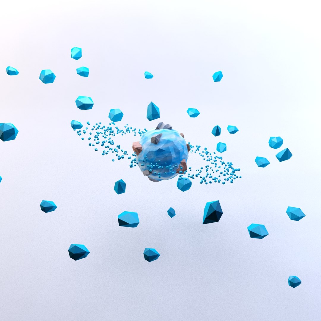 Cartoon Planet Ice Obj