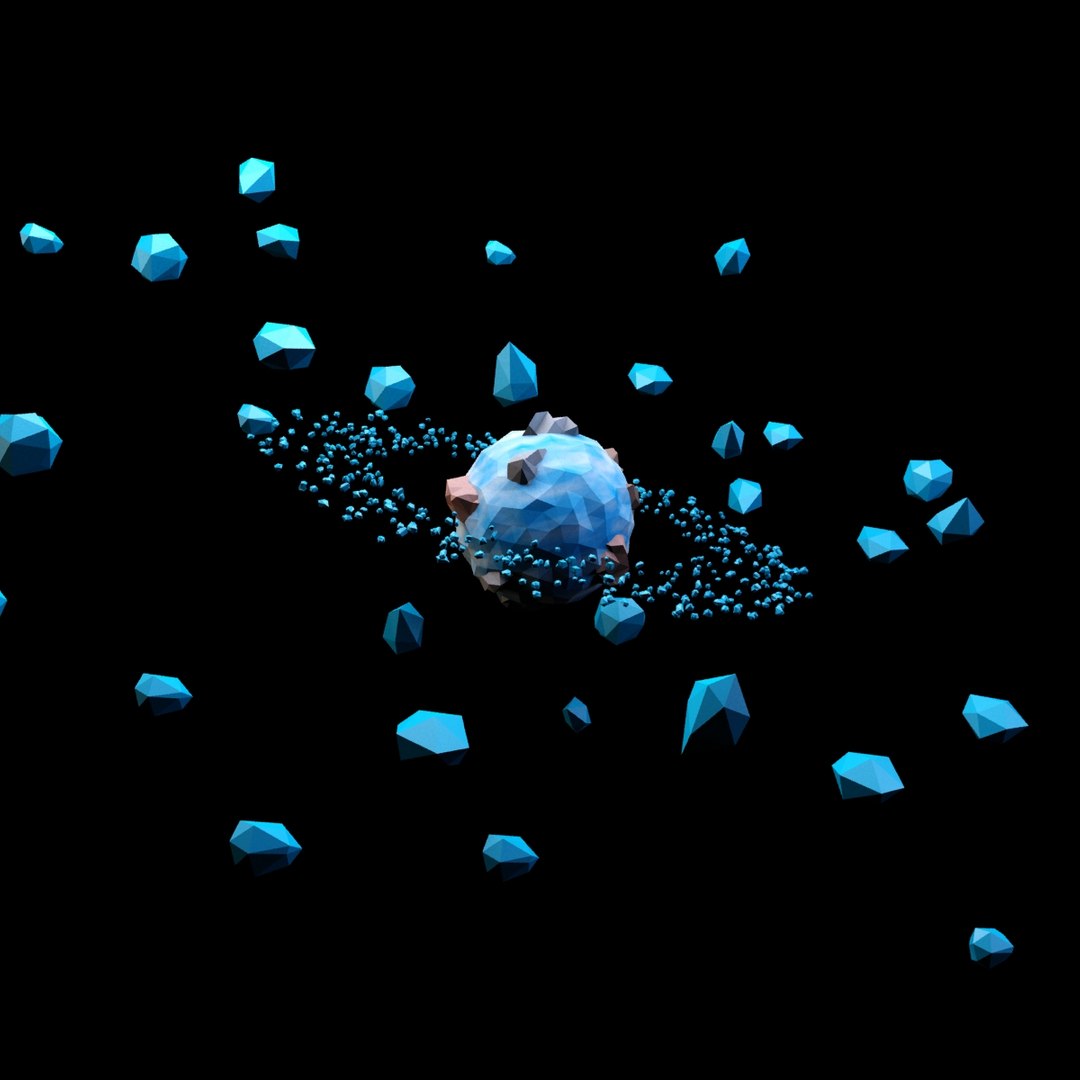 Cartoon Planet Ice Obj