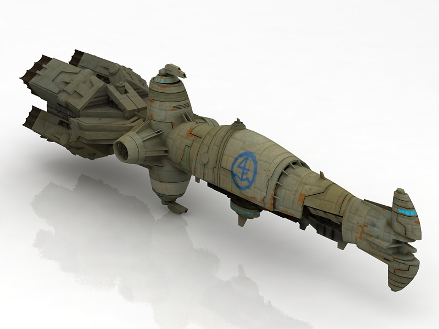 3D Cargo Starship Spaceship Star Model - TurboSquid 1619570