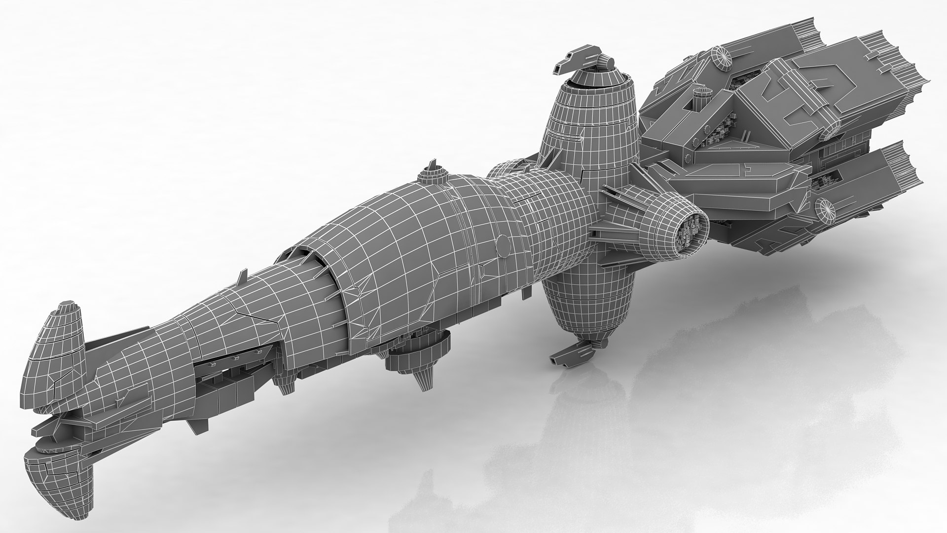 3D Cargo Starship Spaceship Star Model - TurboSquid 1619570