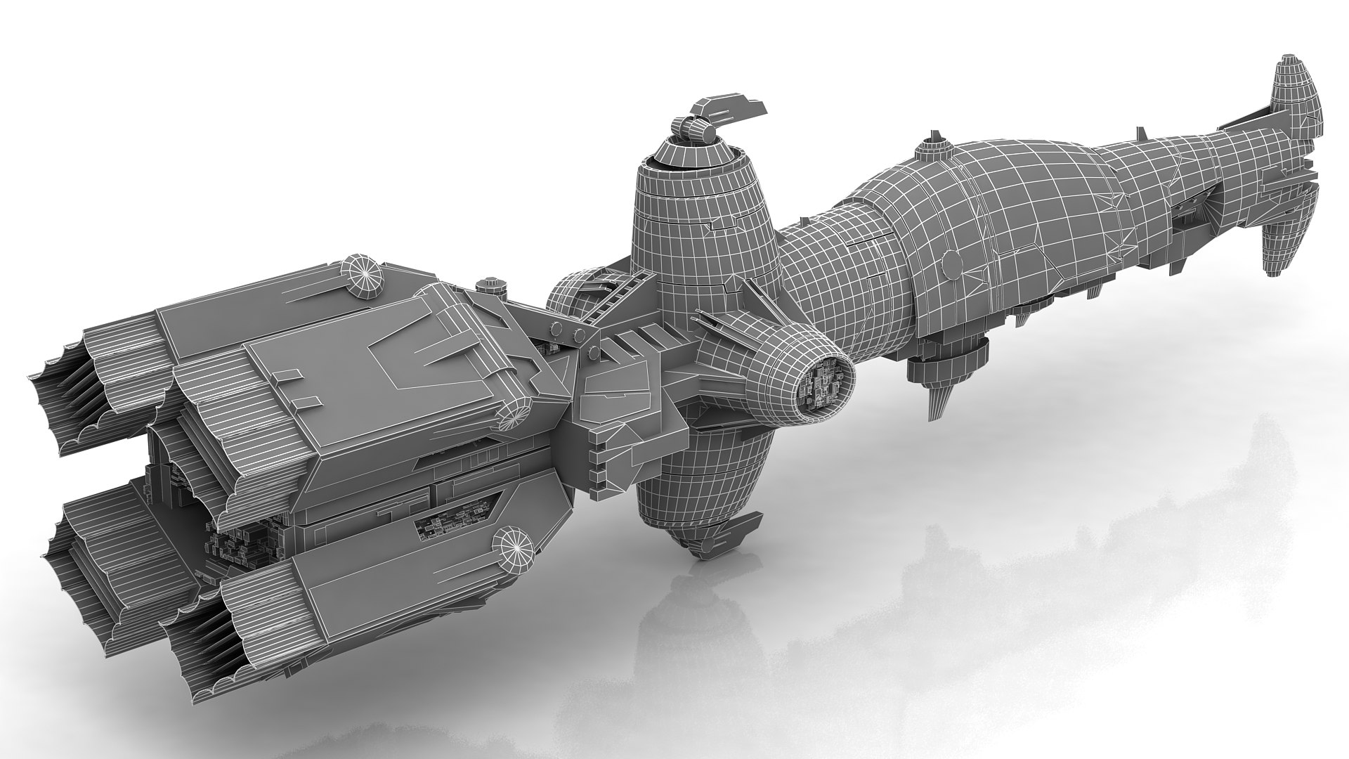 3D Cargo Starship Spaceship Star Model - TurboSquid 1619570