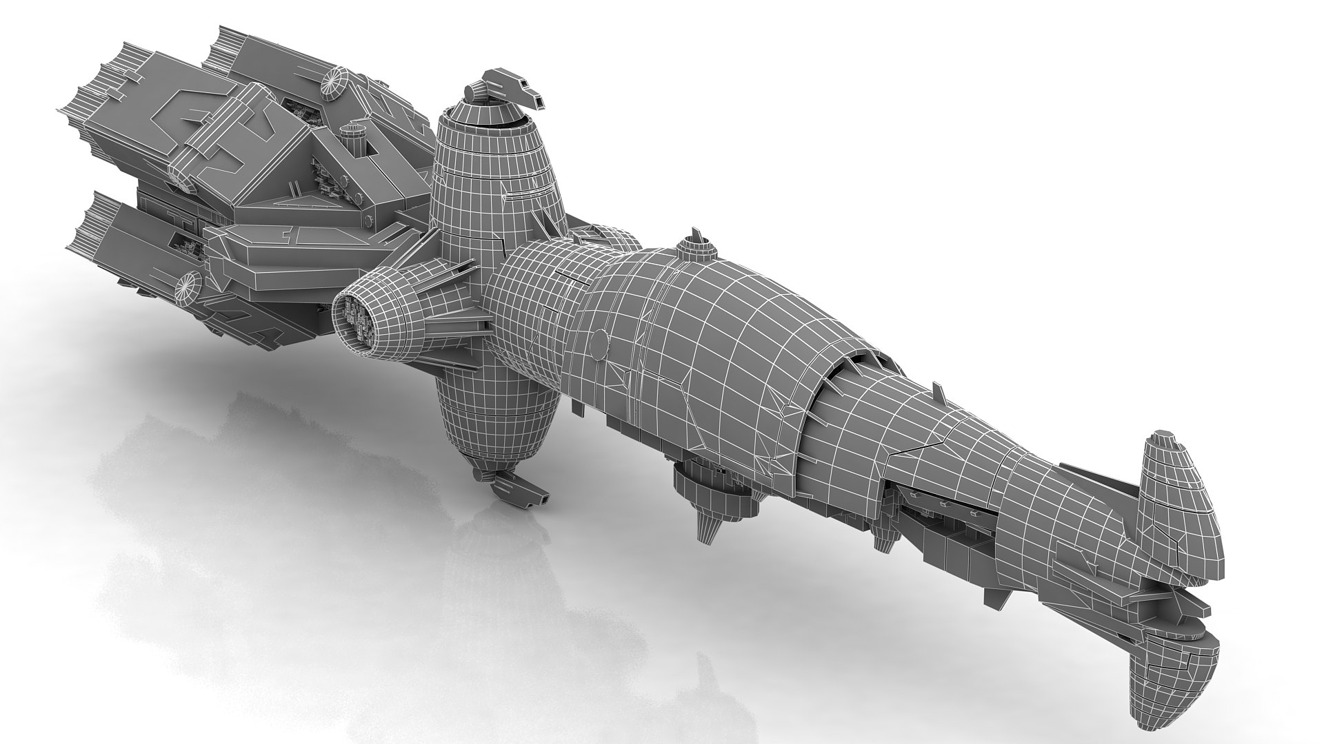 3D Cargo Starship Spaceship Star Model - TurboSquid 1619570
