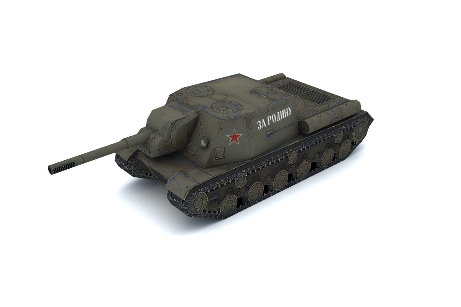3d Ww Ii Soviet Tank Model