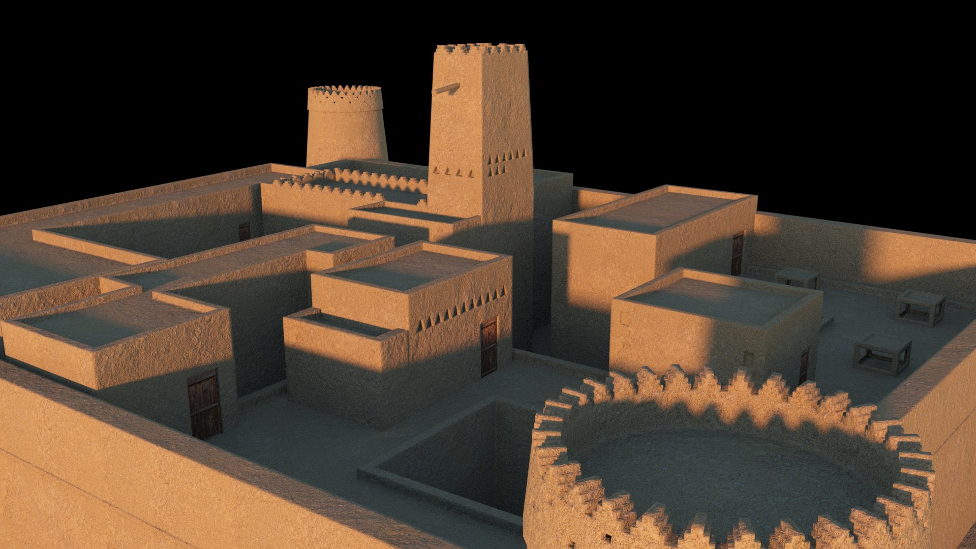Masmak Fortress 3D Model - TurboSquid 2093931