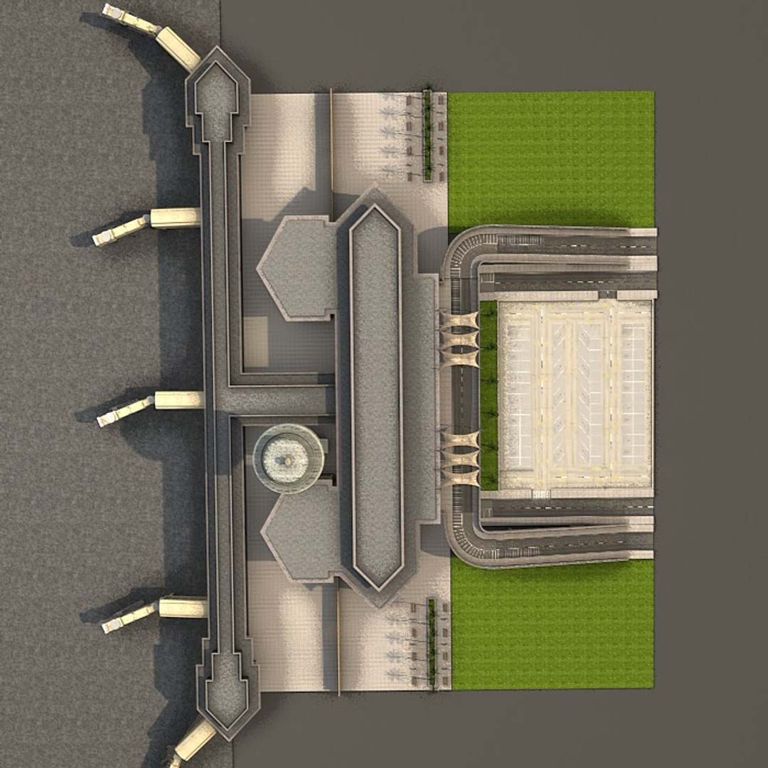 3d Small Airport Scene