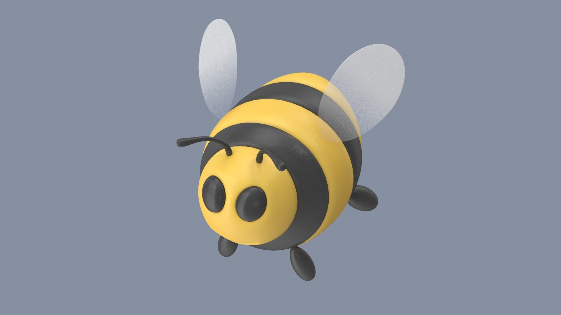 Cartoon Bee 3D Model - TurboSquid 2422532