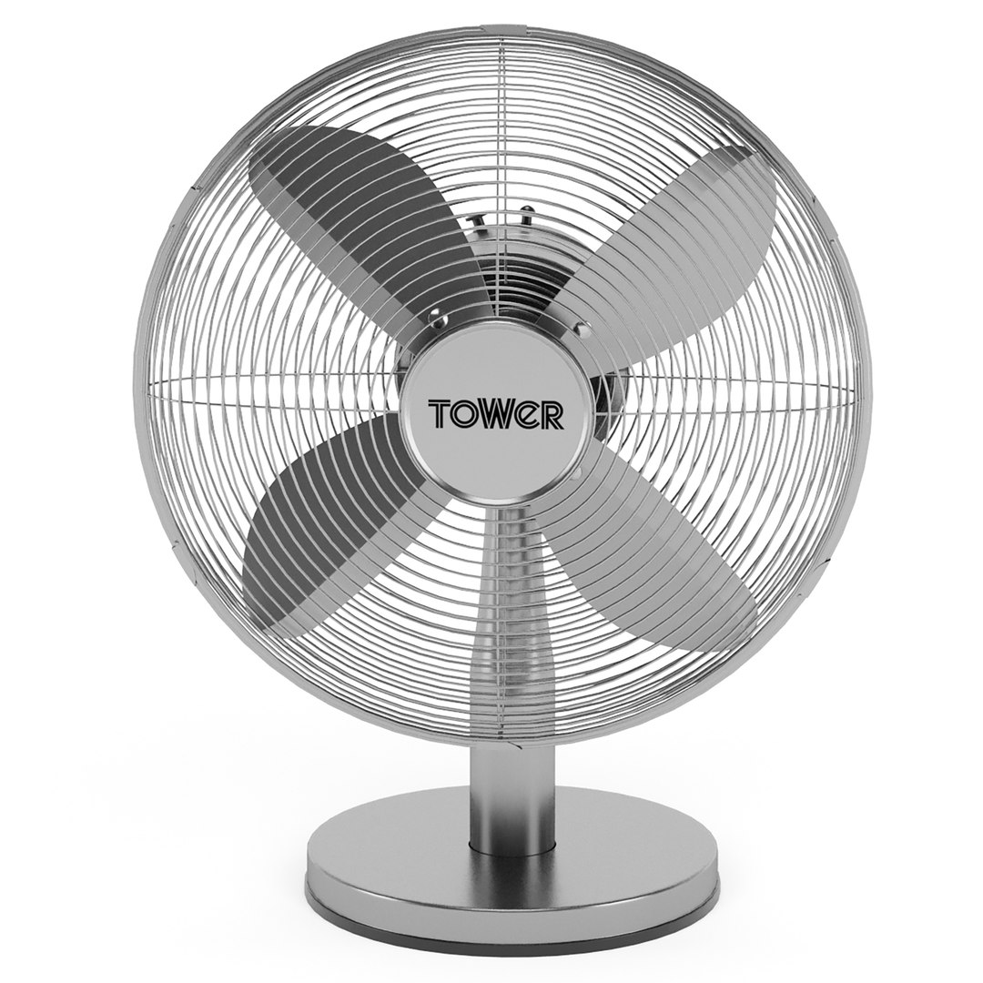 3D TOWER Metal Desk Fan - TurboSquid 2032325