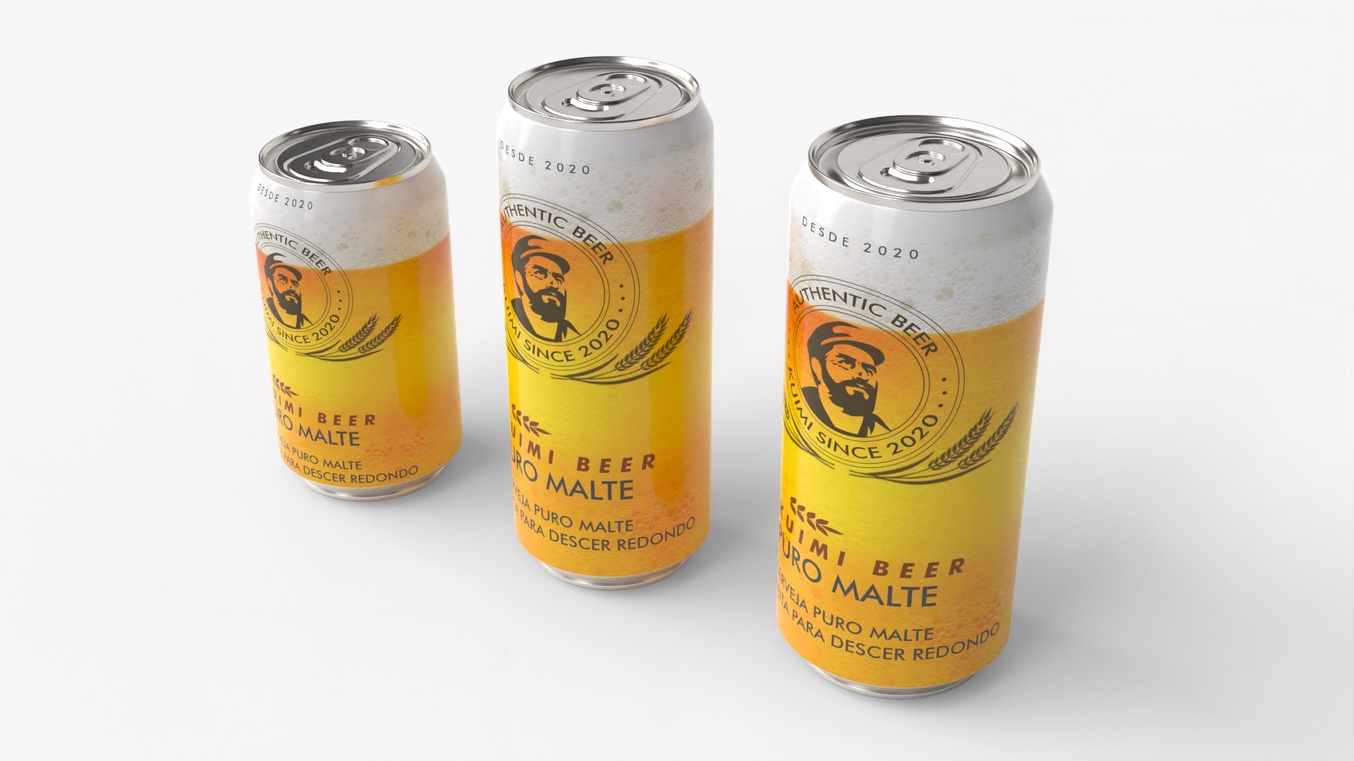 3D Beer Can Pack 01 Model - TurboSquid 1749208