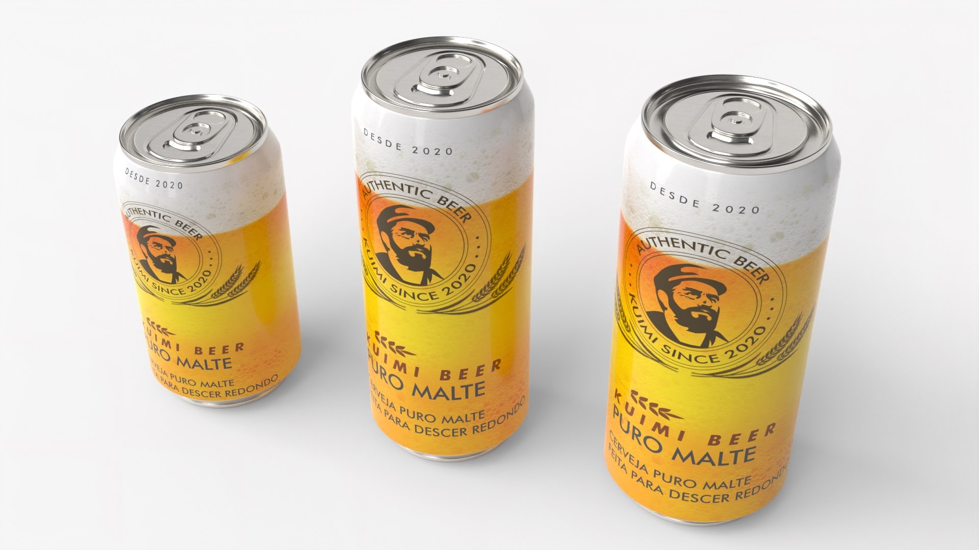 3D Beer Can Pack 01 Model - TurboSquid 1749208