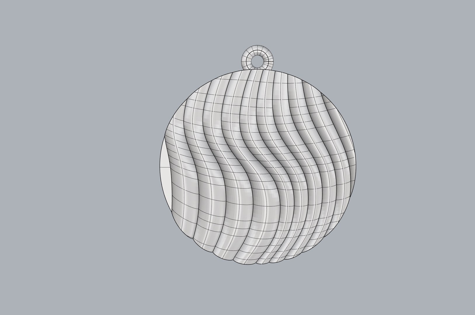 3D Model Wave Pendant - TurboSquid 2186051