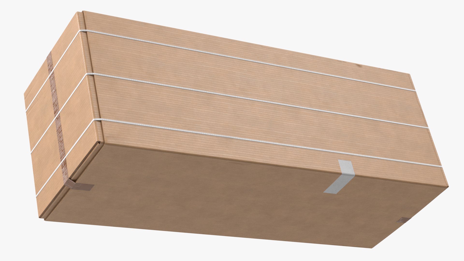 3D Dirty Big Carton Package Box Model - TurboSquid 2117288