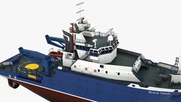 3D Tugboat Brave Hawk - TurboSquid 1758310