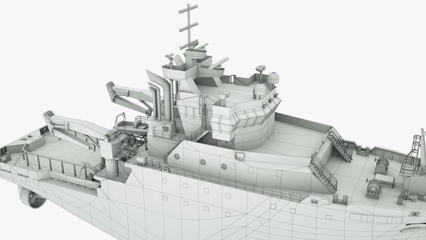 3D Tugboat Brave Hawk - TurboSquid 1758310