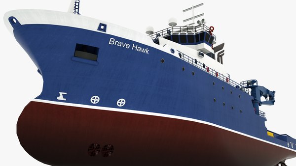 3D Tugboat Brave Hawk - TurboSquid 1758310