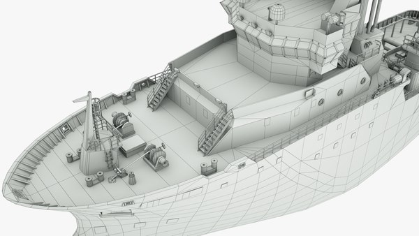 3D Tugboat Brave Hawk - TurboSquid 1758310