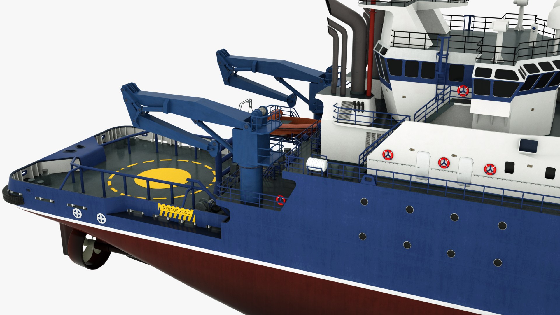 3D Tugboat Brave Hawk - TurboSquid 1758310