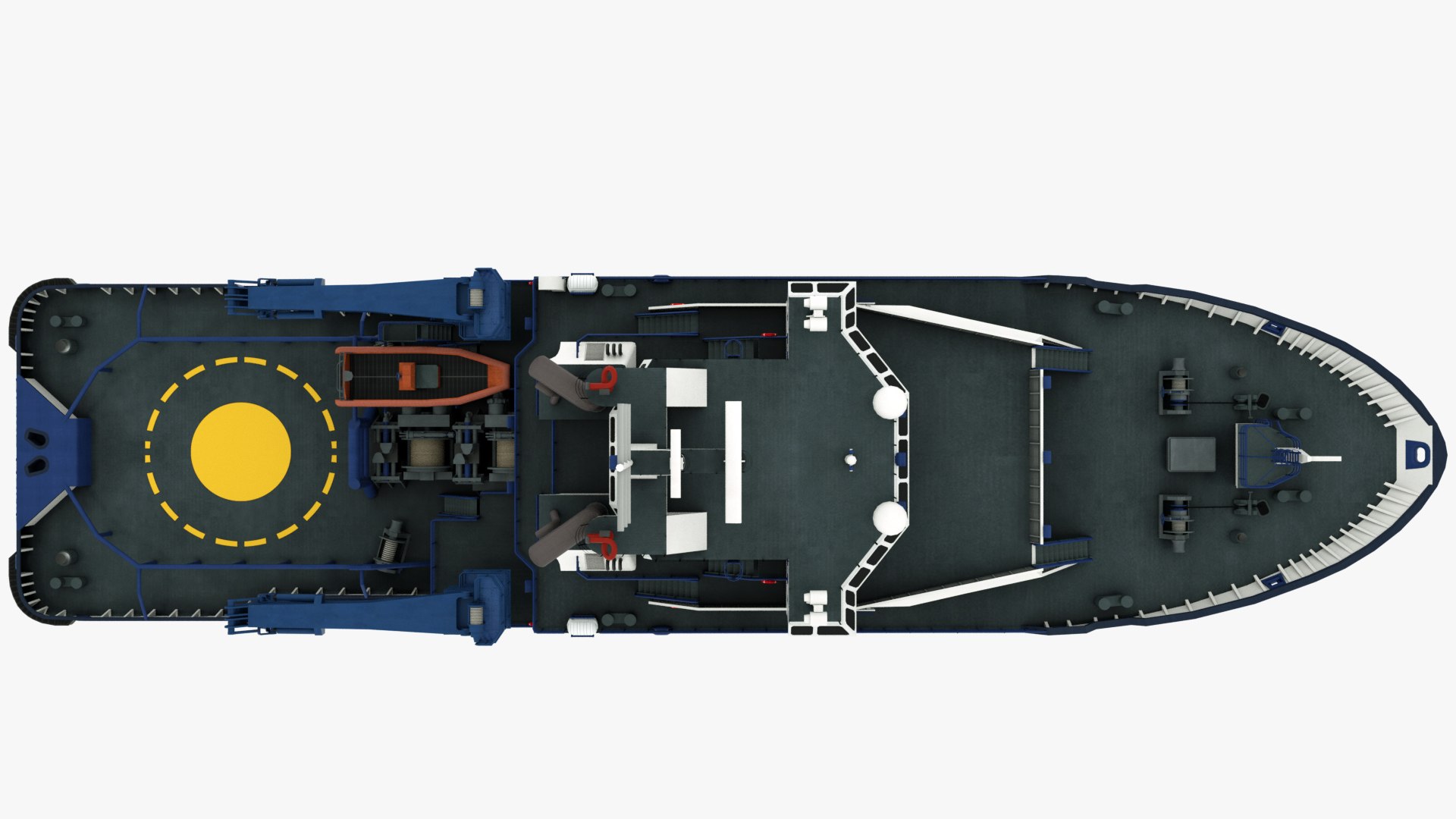 3D Tugboat Brave Hawk - TurboSquid 1758310