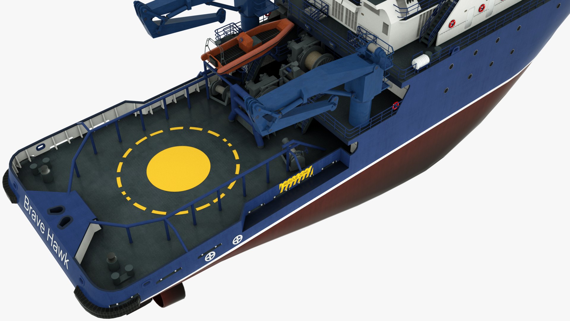 3D Tugboat Brave Hawk - TurboSquid 1758310