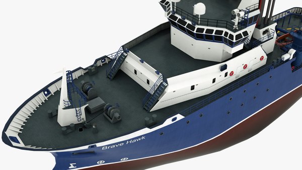 3D Tugboat Brave Hawk - TurboSquid 1758310