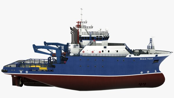 3D Tugboat Brave Hawk - TurboSquid 1758310