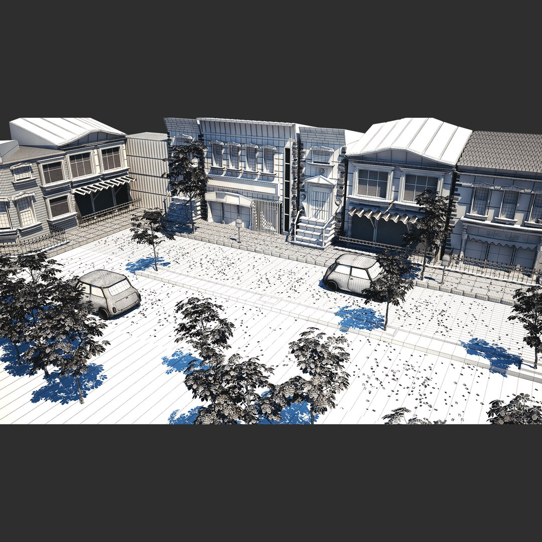 Street Modelled 3d Model