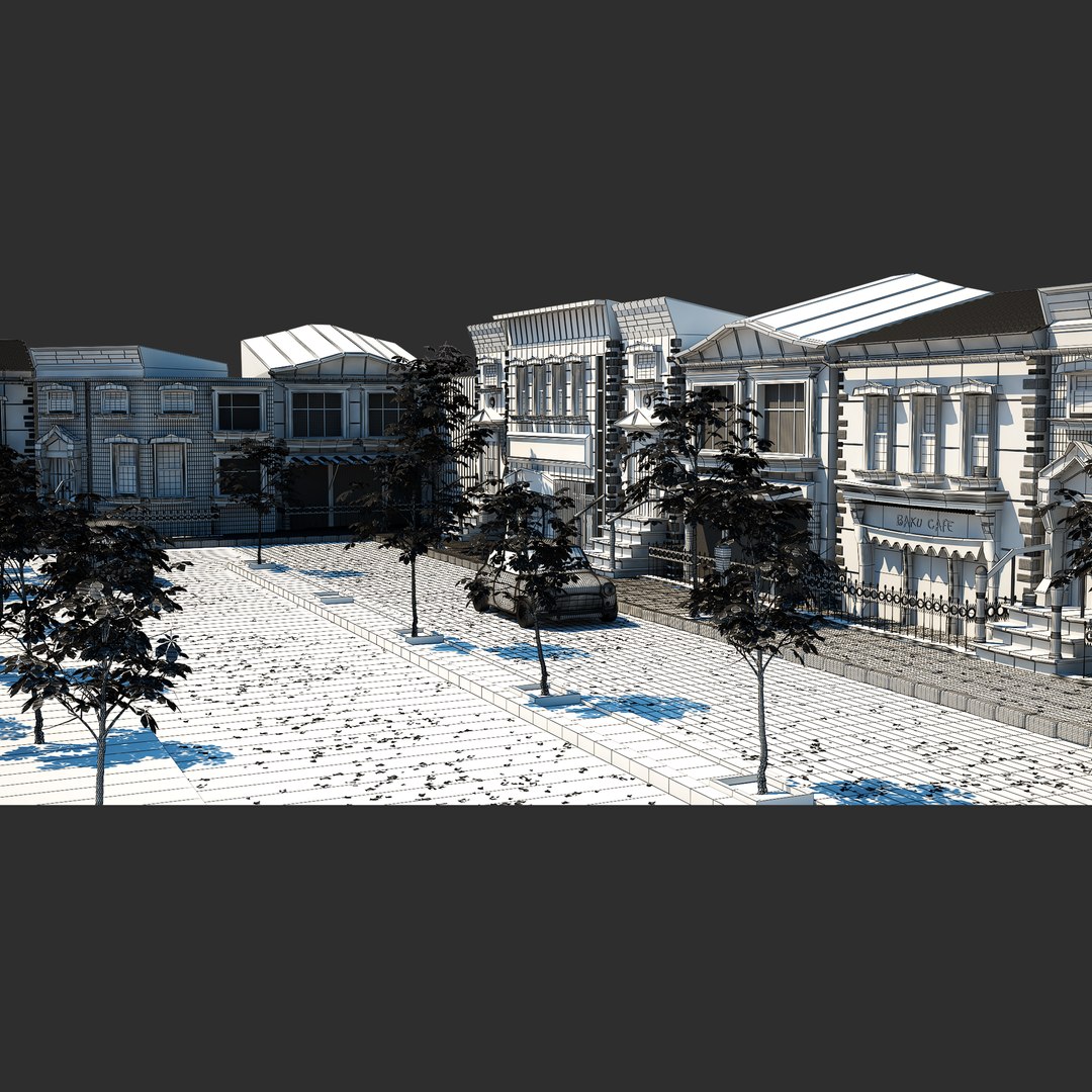 Street Modelled 3d Model