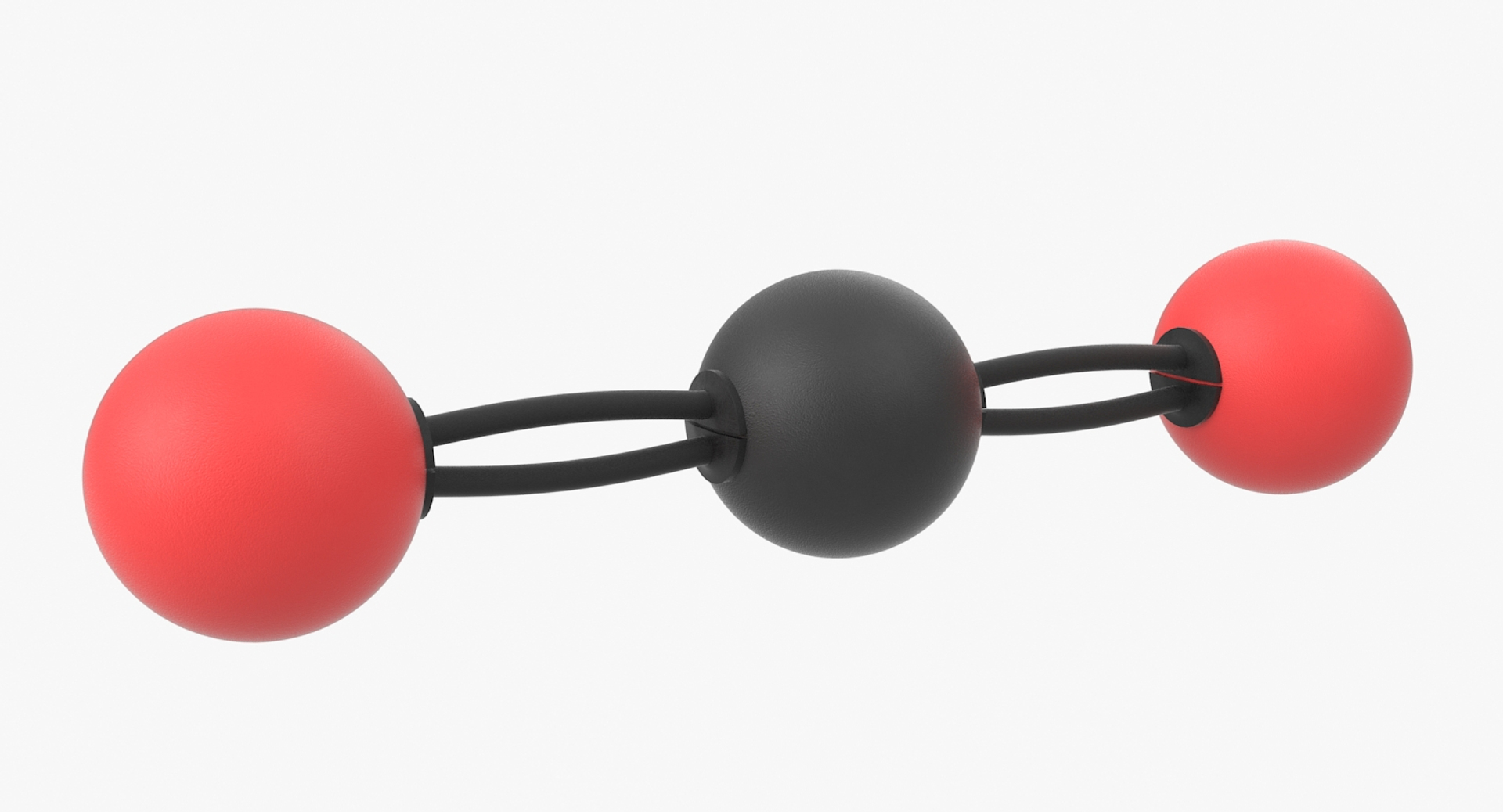 Carbon dioxide molecule 3D model - TurboSquid 1418445