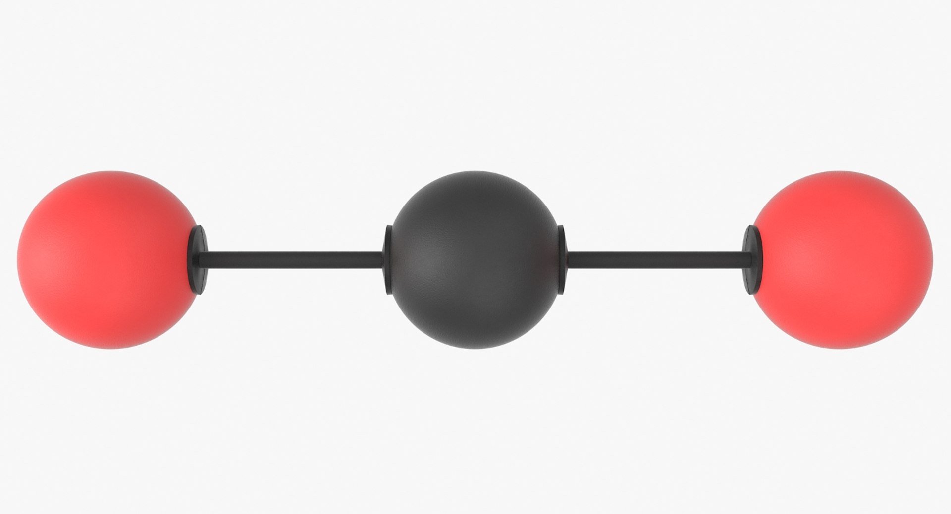 Carbon Dioxide Molecule 3D Model - TurboSquid 1418445