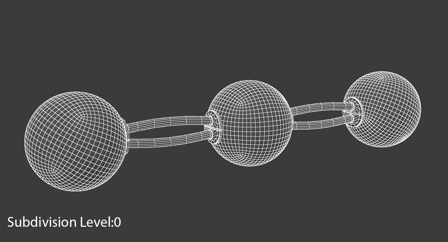 Carbon dioxide molecule 3D model - TurboSquid 1418445