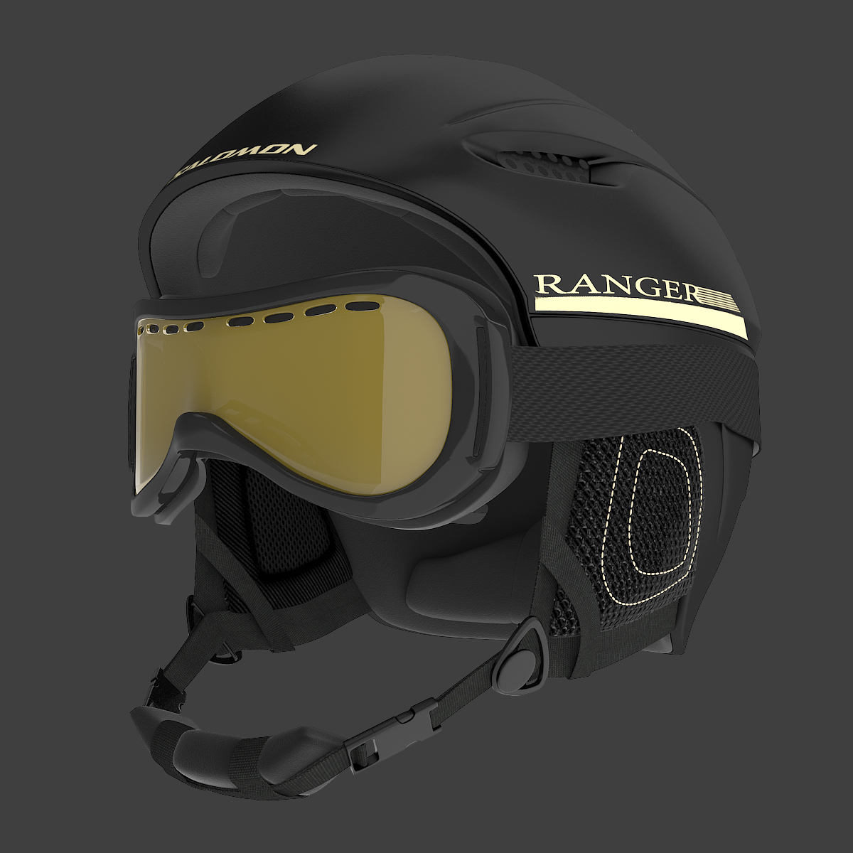 3d model winter sports helmet ski