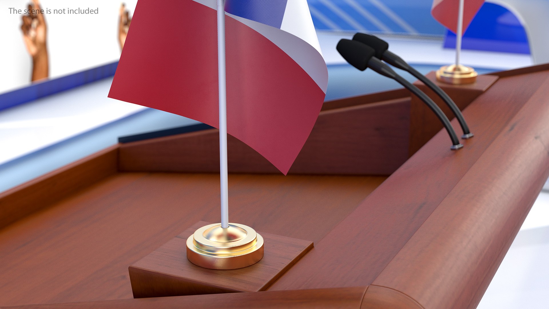 3D Table Flag France - TurboSquid 1476414