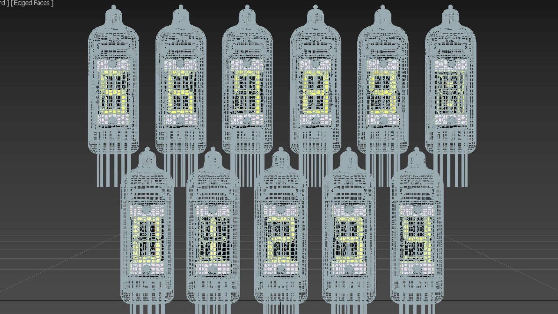 A Nixie Tube Or Cold Cathode Display 3D Model Model - TurboSquid 1969397