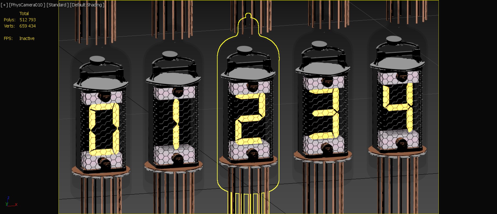 A Nixie Tube Or Cold Cathode Display 3D Model Model - TurboSquid 1969397