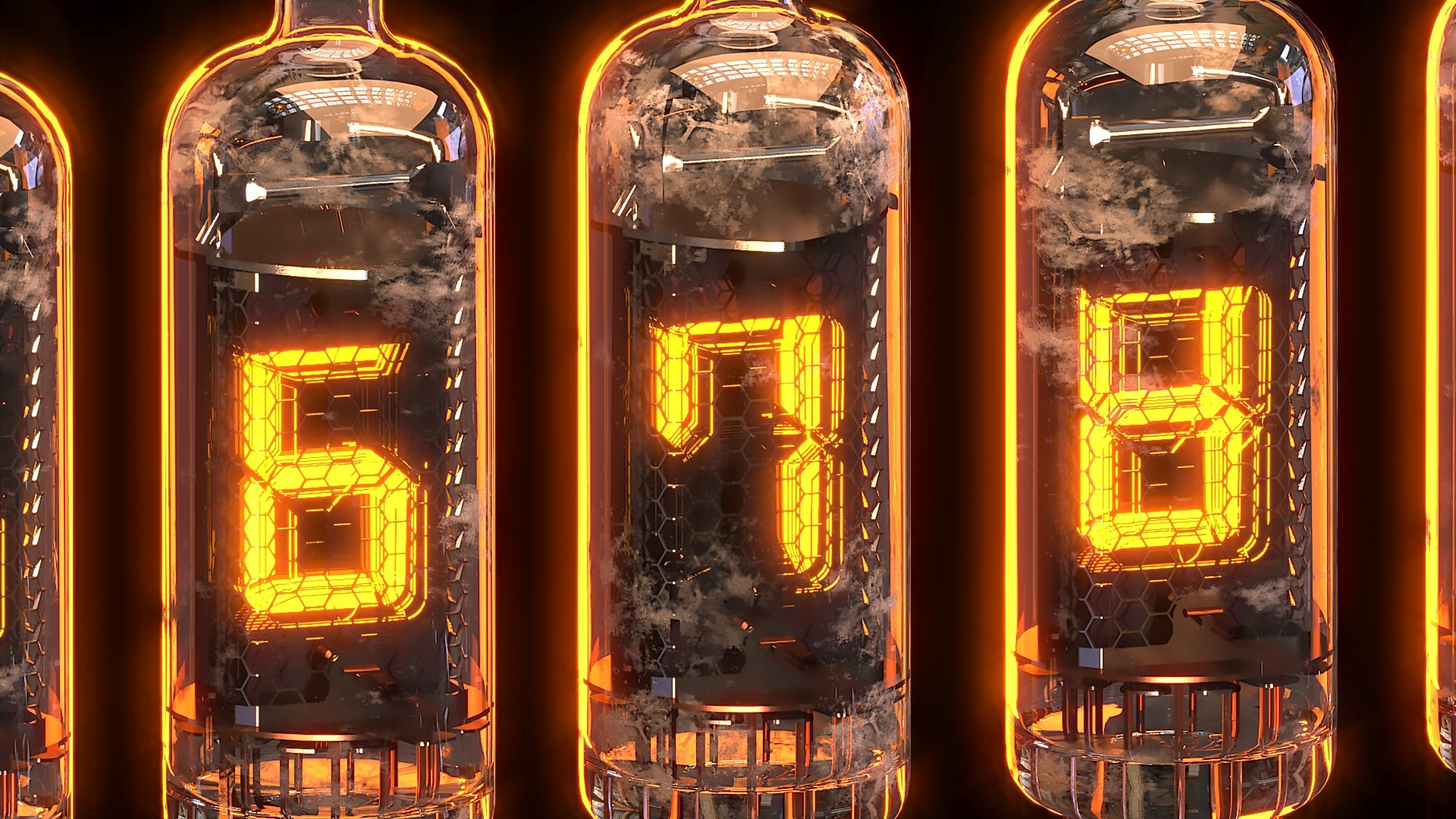 A Nixie Tube Or Cold Cathode Display 3D Model Model - TurboSquid 1969397