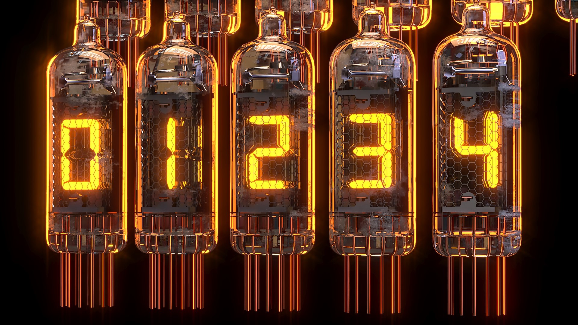 A Nixie Tube Or Cold Cathode Display 3D Model Model - TurboSquid 1969397
