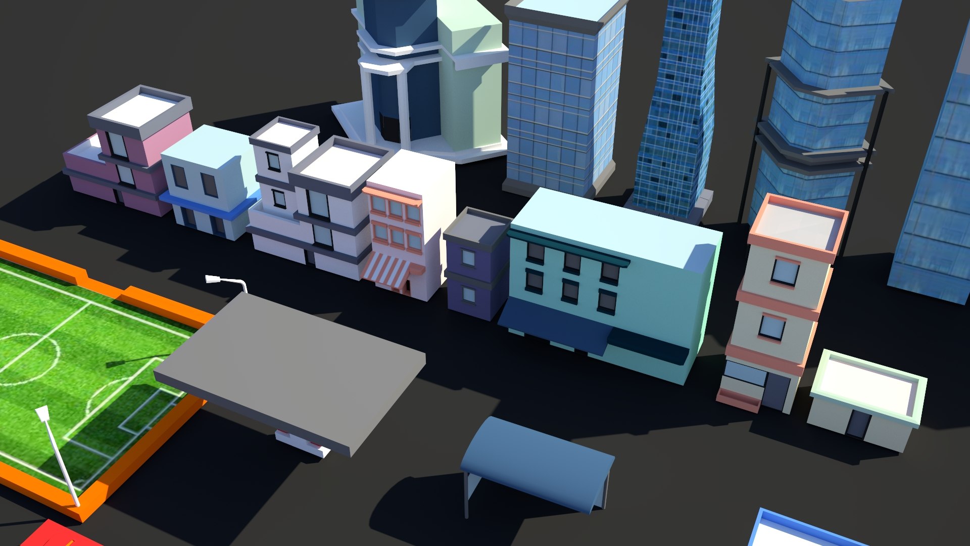 3D Model City Pack Buildings - TurboSquid 1434738