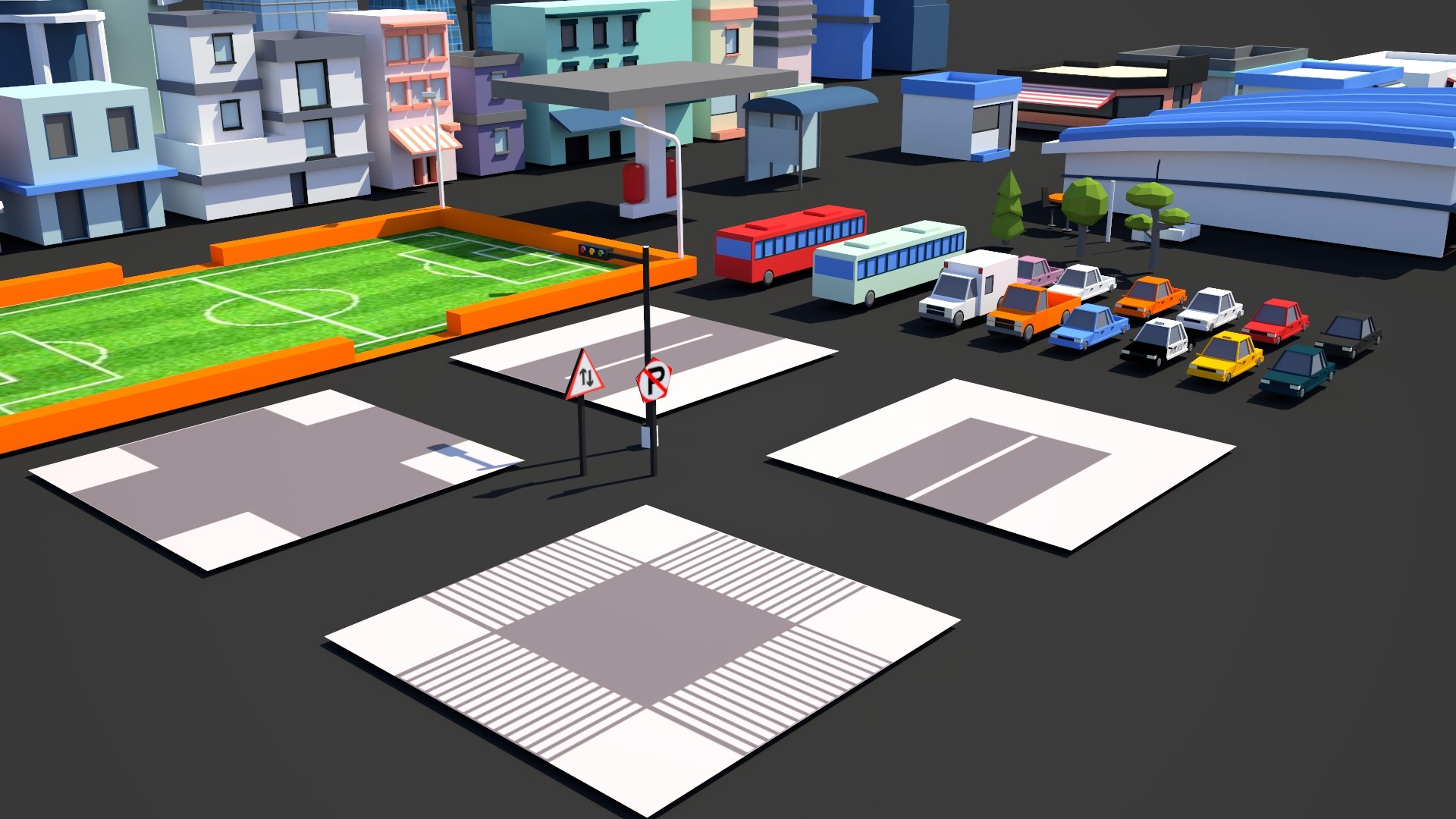 3D Model City Pack Buildings - TurboSquid 1434738